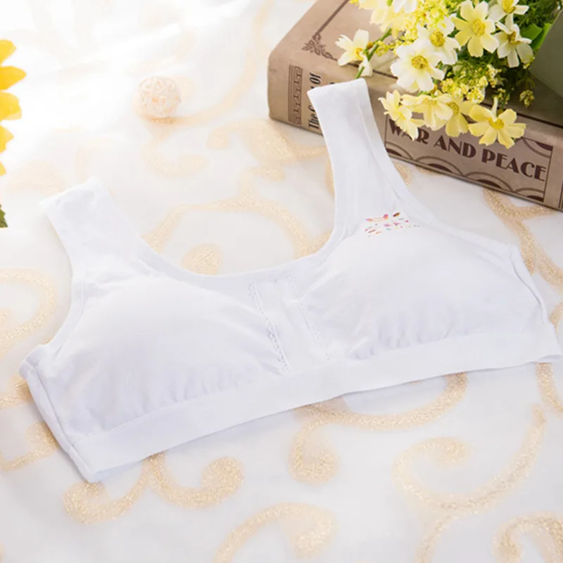 ใหม่นักเรียนวัยรุ่นชุดชั้นใน Bra เสื้อกั๊ก Early การพัฒนาผ้าฝ้าย ...