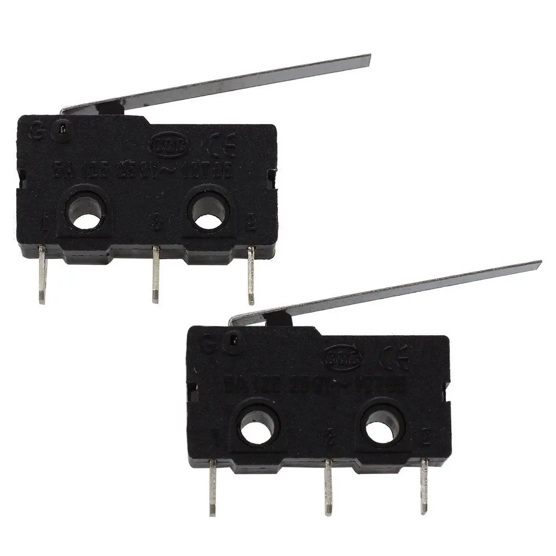 Hot 2 Pcs Micro Limit Switch Long Lever Arm Subminiature SPDT Snap ...