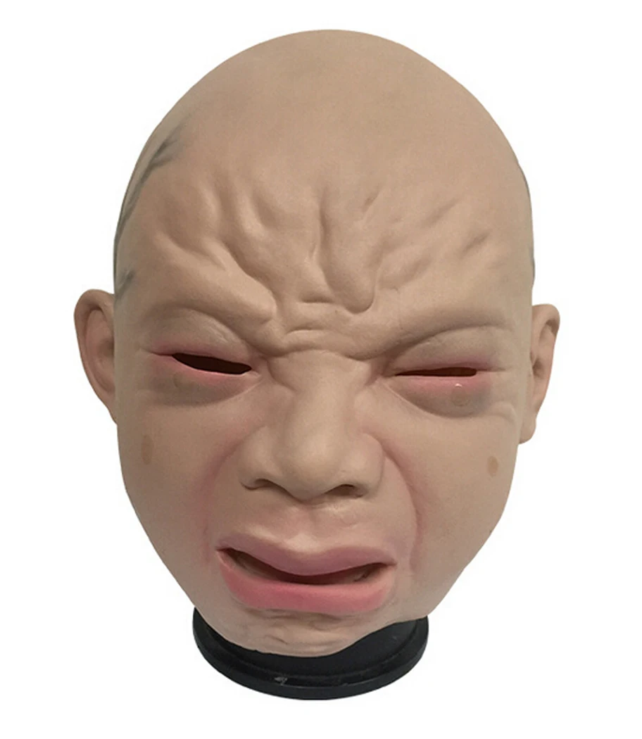 Aliexpress.com : Buy Halloween Party Latex Horror Crying Baby Head Mask ...