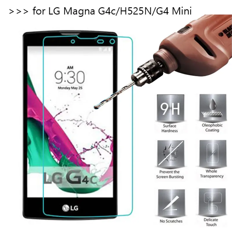9H 2.5D 0,26mm protector de vidrio templado para LG G4 mini G4C Magna ...