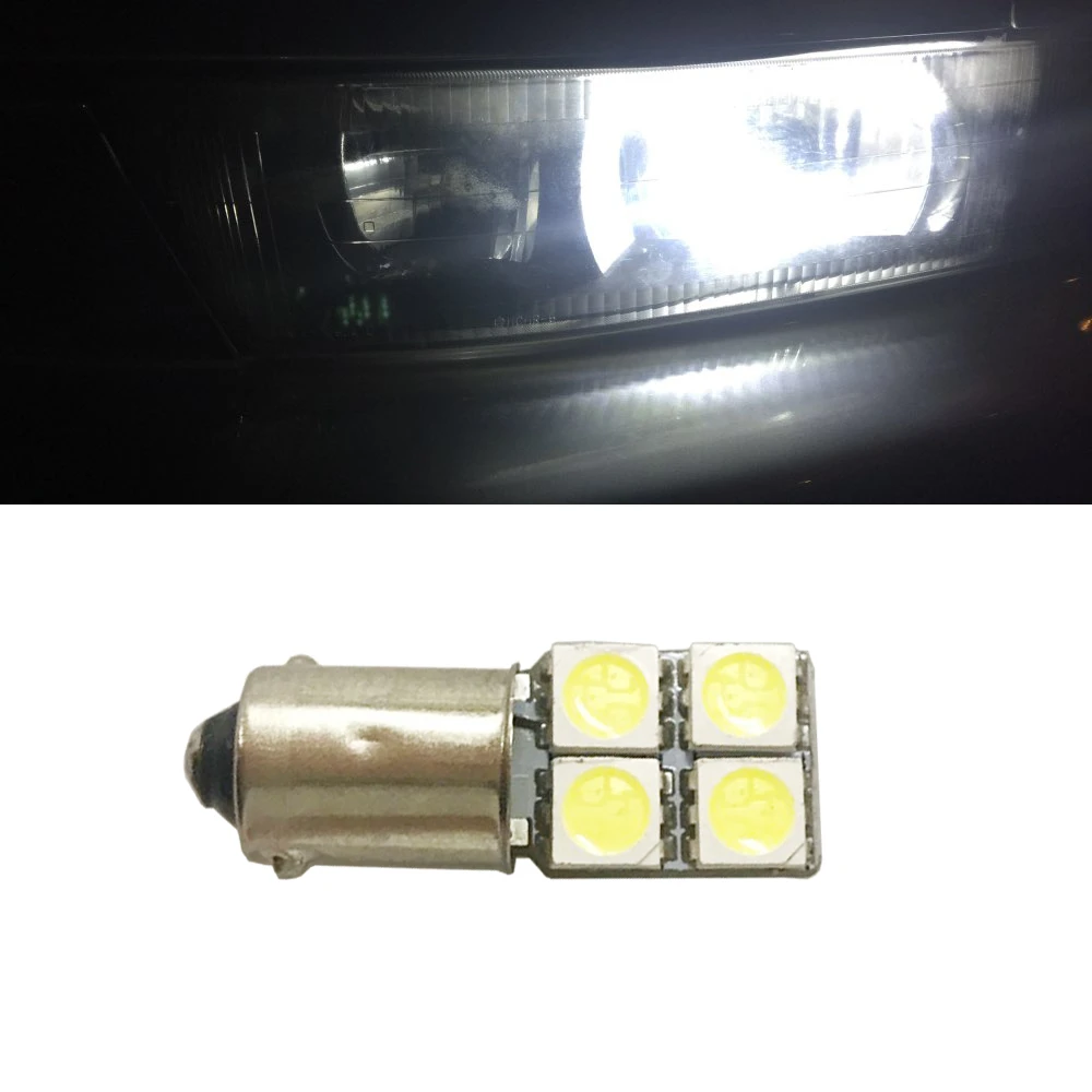 BA9S T4W H6W LED 1W 4SMD 5050 6000K Xenon White Car door Step Dome Roof ...