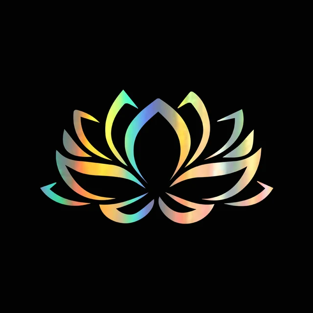 Tancredy Beautiful Lotus Flower Car Styling Sticker Vinyl Car Bumper ...