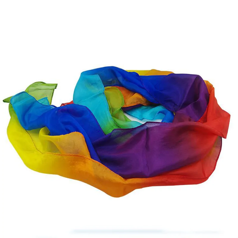 Rainbow Silk Streamer (500cm*6.5cm) Magic Tricks Waterfull Scarve ...