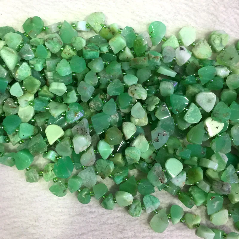Natural Genuine Raw Mineral Grass Green Australia Jade Chrysoprase Flat ...