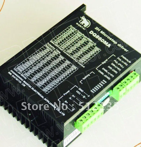 Wantai CNC Stepper Motor Driver 80VDC/7.8A/256Microstep,DSP code, for ...