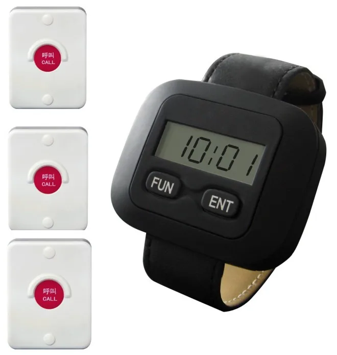 Free-shipping-3pc-Waterproof-call-hospital-bell-watch-pager-bathroom ...