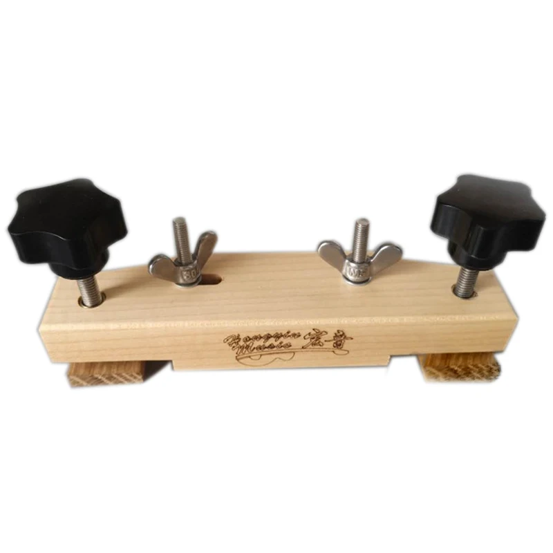 Durable Solid Wood Acoustic Guitars Bridge Caul Clamp with Cork Gasket ...