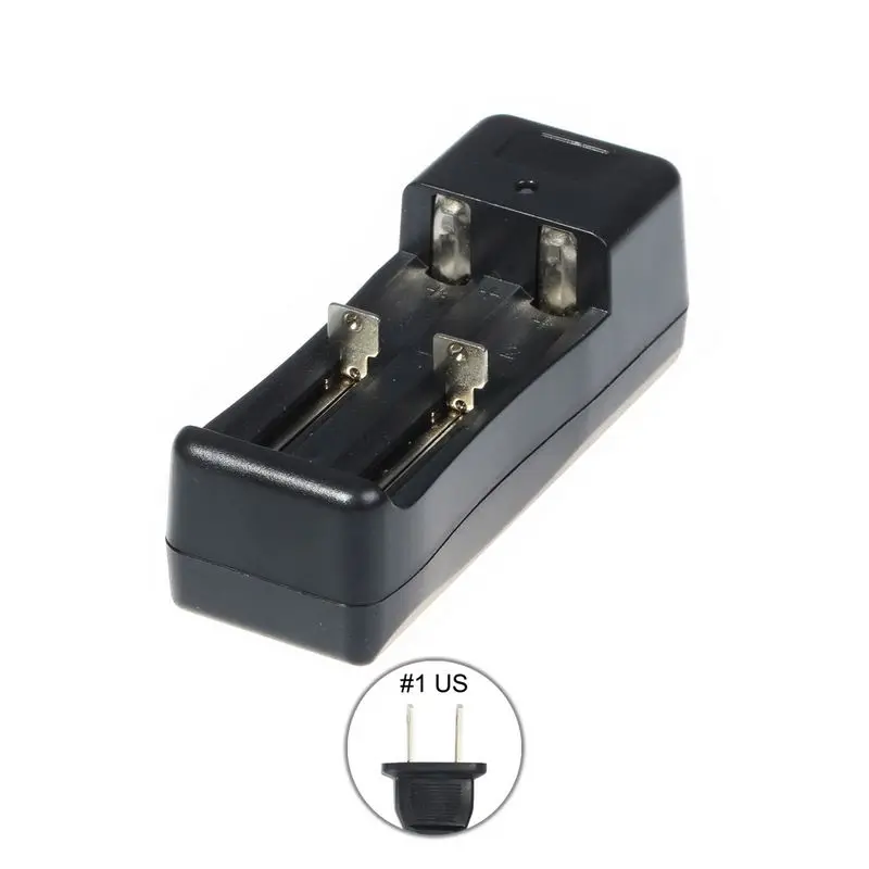 100pcs Universal Travel Dock Dual Battery Charger US Plug For 16340 ...