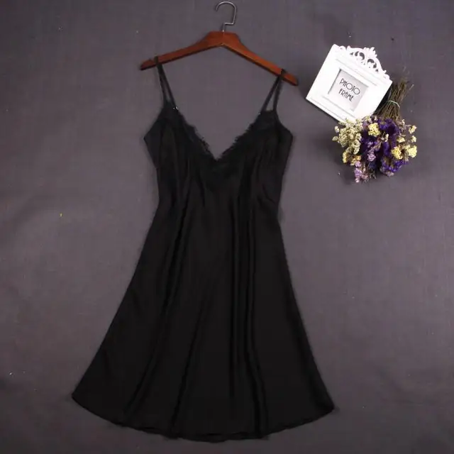 Sexy White Women Nightwear Lace Nightdress Nighty Mini Nightgown ...