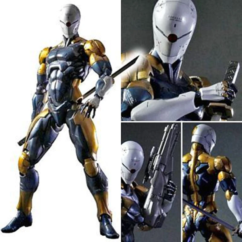Play Arts Kai MGS Metal Gear Solid Cyborg Ninja Gray Fox Action Figure ...