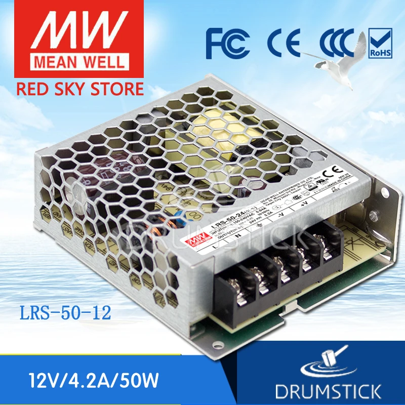 MEAN WELL LRS 50 12 12V 4.2A meanwell LRS 50 12V 50,4 W fuente de alimentación de conmutación de ...