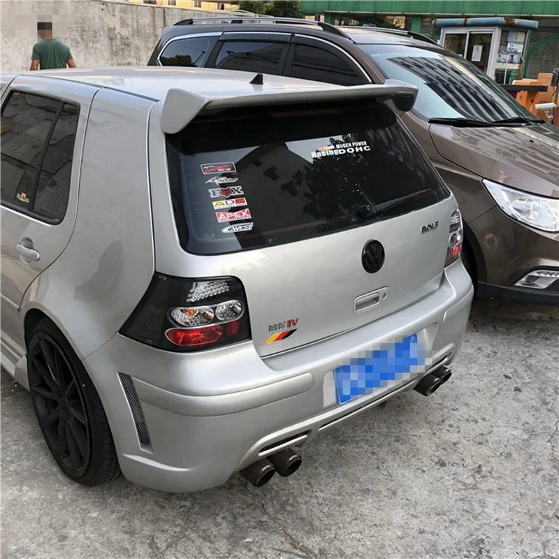 For VW Golf 4 Spoiler ABS Material Car Rear Wing Primer Color Rear ...