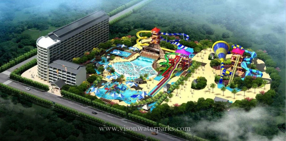 Hotel water park layout 3D concept design|Slides| - AliExpress