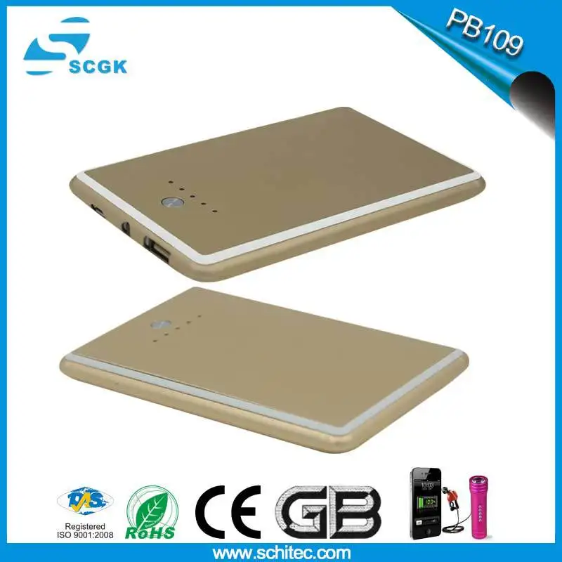 Power bank 4000mah external battery pack High Capacity Portable ...