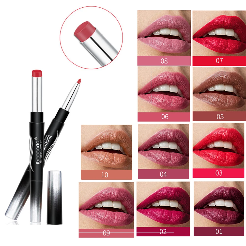 1pcs Multifunctional Double end Lipstick Lip Liner Multi function ...