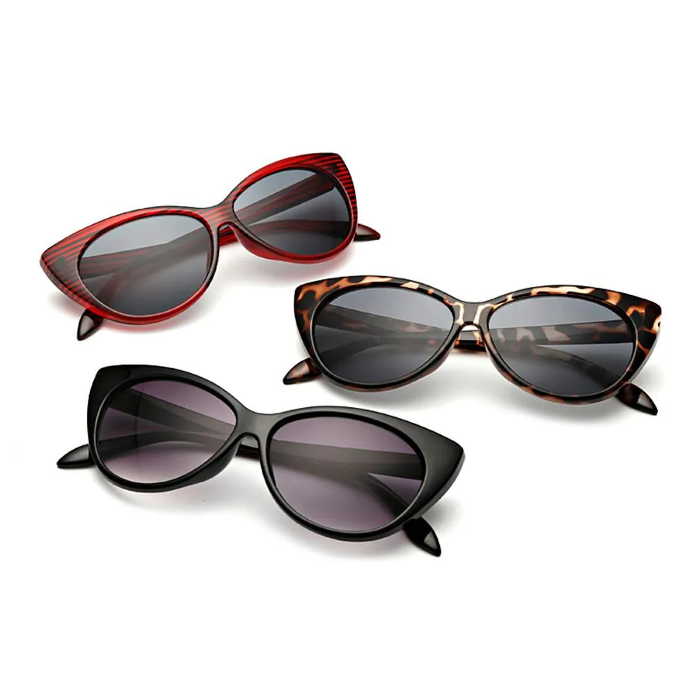 Women Ladies Cat Eye Retro Vintage Style Rockabilly Sunglasses Eye