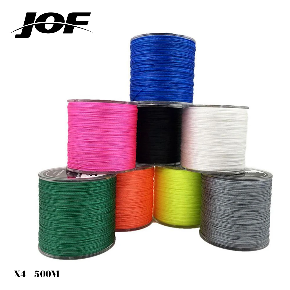 Brand 500M 4 Strand PE Multifilament Braided Fishing Cord Fishing Line ...