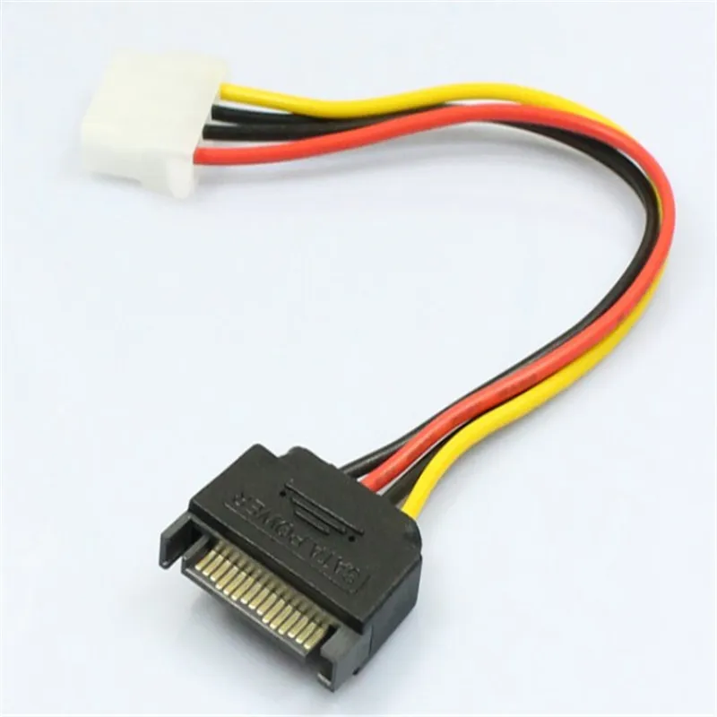 Computer Accessories Cable 15pin sata cable SATA Male to 4 Pin Molex ...