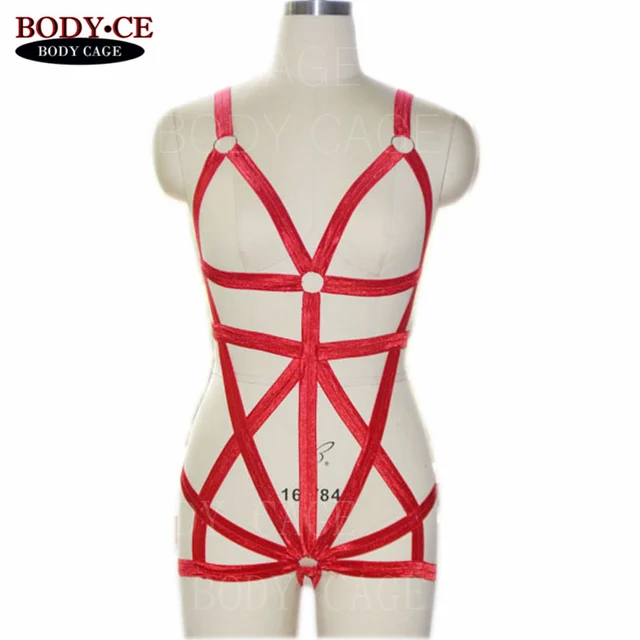 Buy Body Harness Women Sexy Goth Fetish Bdsm Bondage Harness Lingerie Rivets