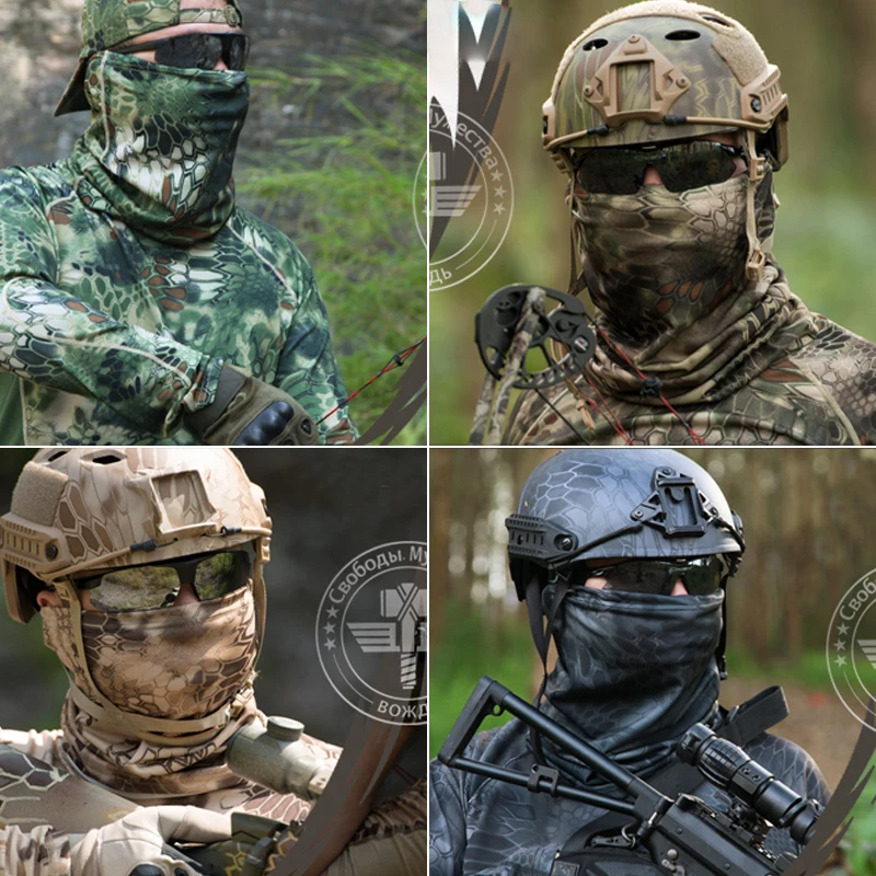 Tactical Headwear Bandanas Wrap Outdoor Hunting Airsoft Game Headband ...