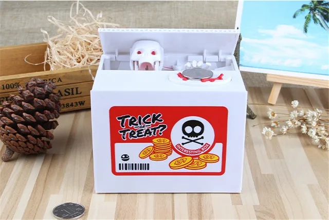 Halloween Prank piggy bank money saving box scary piggy bank Automatic ...