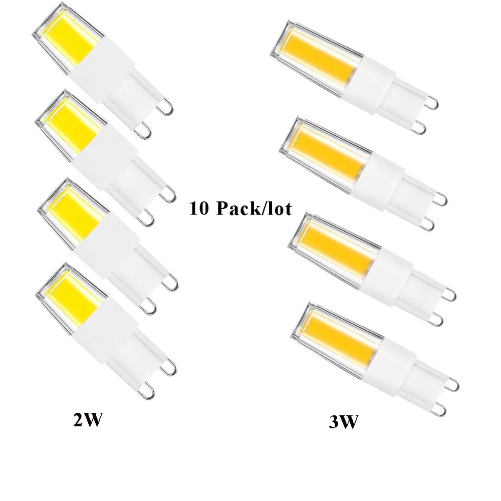 10pcs G9 LED Lamp 220V 110V Dimmable G9 cob leds Bulb Lampada ampoule ...