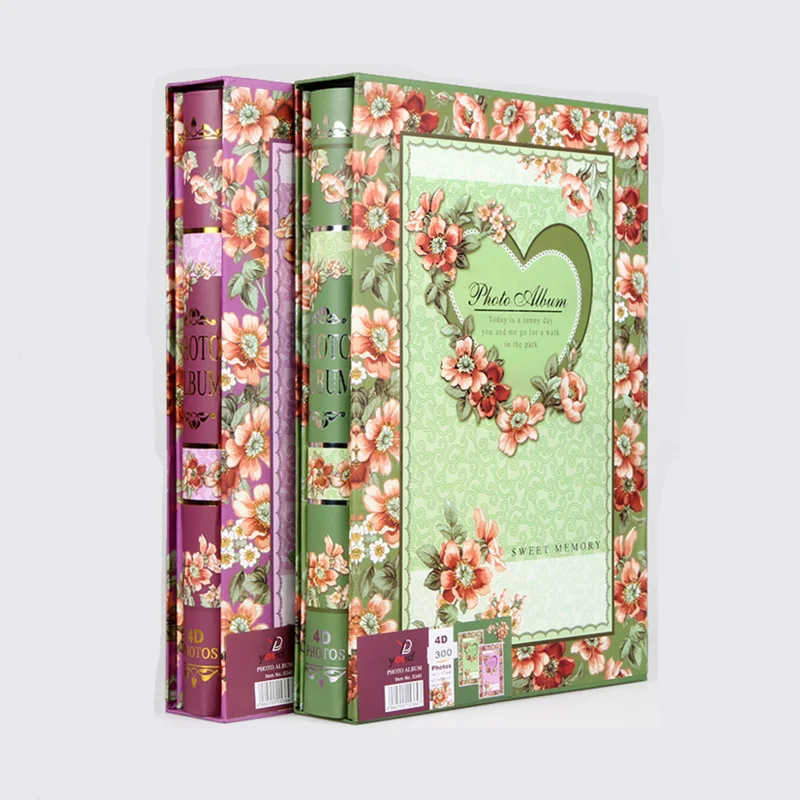 6 Inch Classical Love Paper Photo Album Scrapbook 300 Sheets Interleaf ...