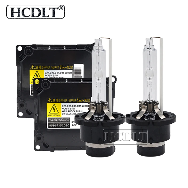 HCDLT Kit de faros delanteros para coche, bombilla de Xenón para Estilismo de coche, 35W, 4300K ...