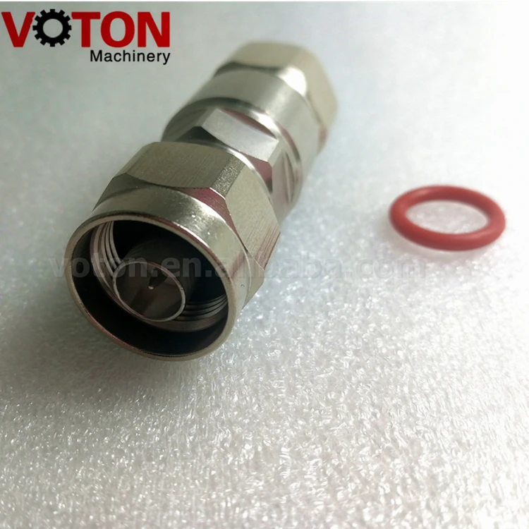 Free shipping 5piece plug clamp N male connector for 1/2 feeder cable ...