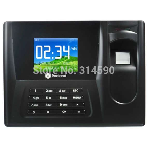 Realand Fingerprint Time attendance 2.8 TFT TCP/IP Fingerprint Time ...