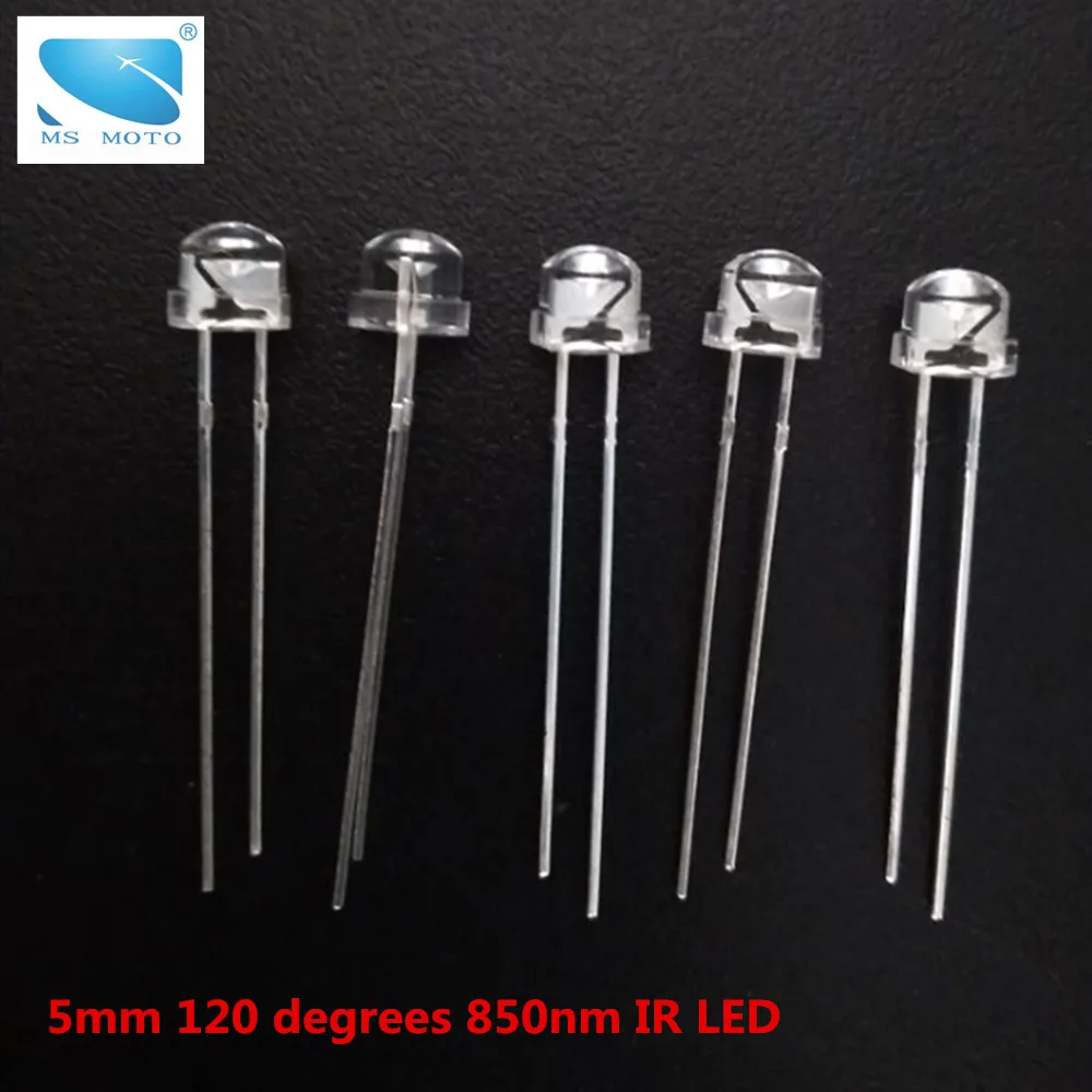Refletor de led infravermelho 120 nm, 10 tamanhos 5mm, 12mil, graus ...