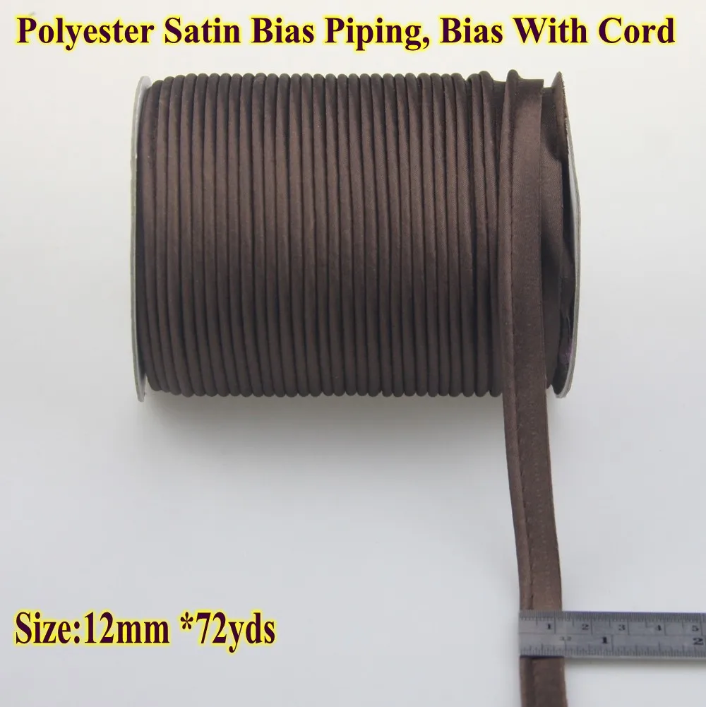 Free Shipping Polyester Bias cord tape, Piping tape,DIY bias Tape with ...