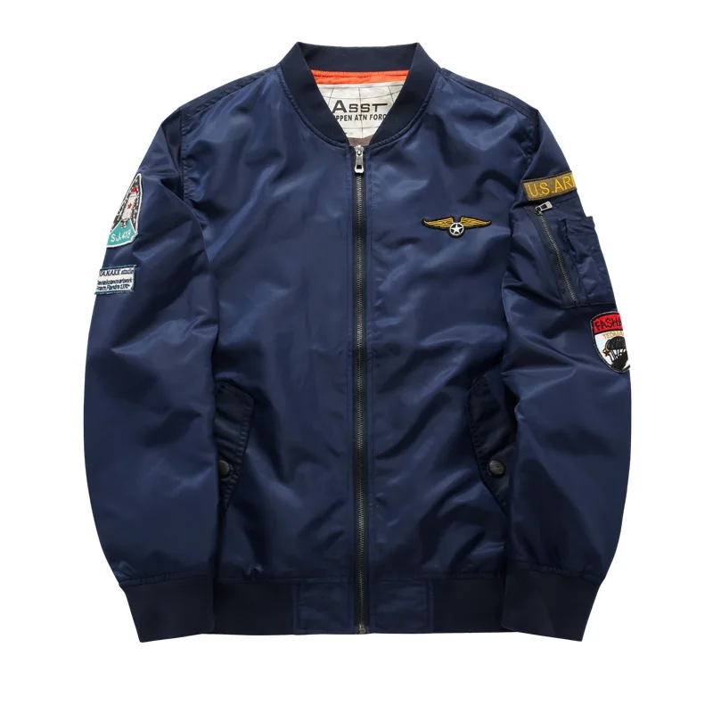 5XL 6XL Men's Bomber Jackets 2017 Air Force A Hip Hop Patch Design Slim ...