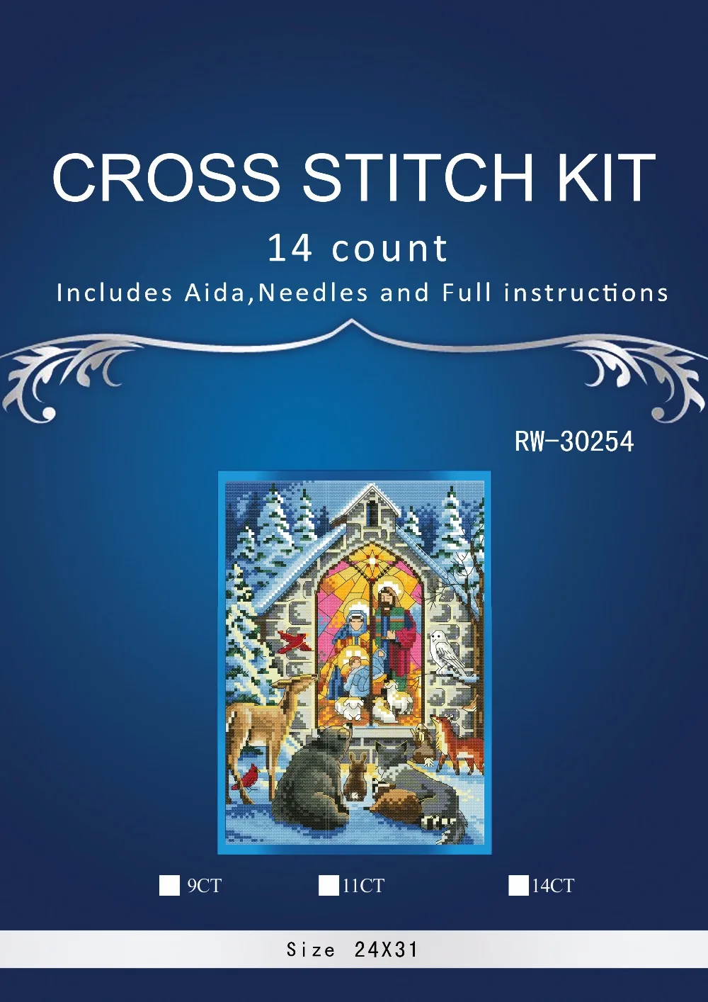 Top Quality Beautiful Lovely Counted Cross Stitch Kit Holy Nativity The ...