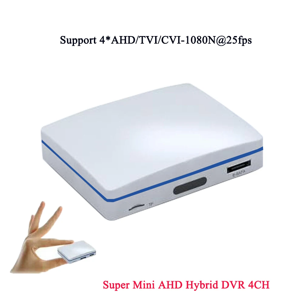 JIVISION Super Mini DVR 4CH HD Recorder CCTV Hybrid Recorder 1080P AHD ...