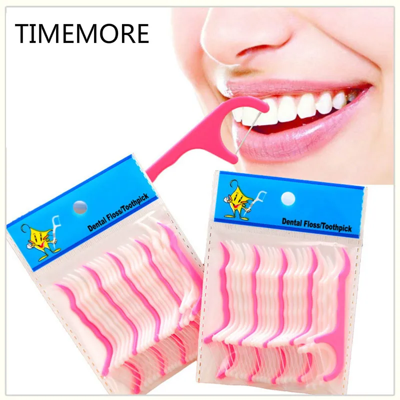 25 pcs Interdental Brush Teeth Stick Tooth Picks Dental Floss Oral ...