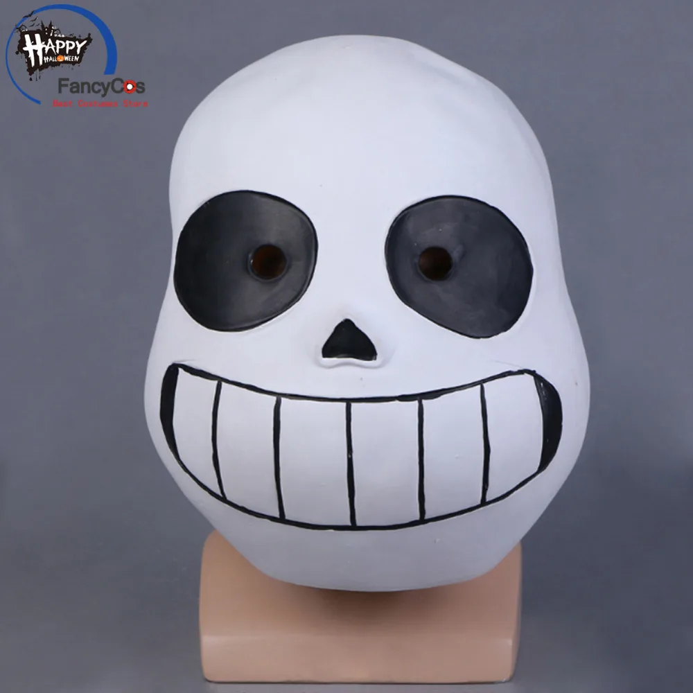 Undertale-Hobby-Sans-Mask-Cosplay-Costume-Helmet-Latex-Halloween ...