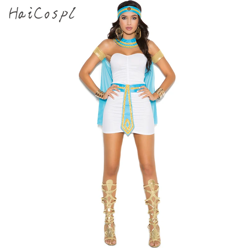 Greek Goddess Halloween Women Adult Sexy Cosplay Costume Roman Dress
