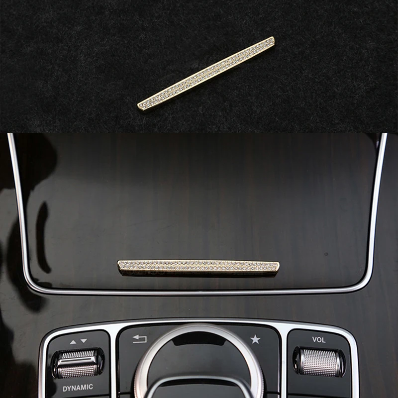 Embellecedor de cubierta de rayas de portavasos para mercedes benz ...