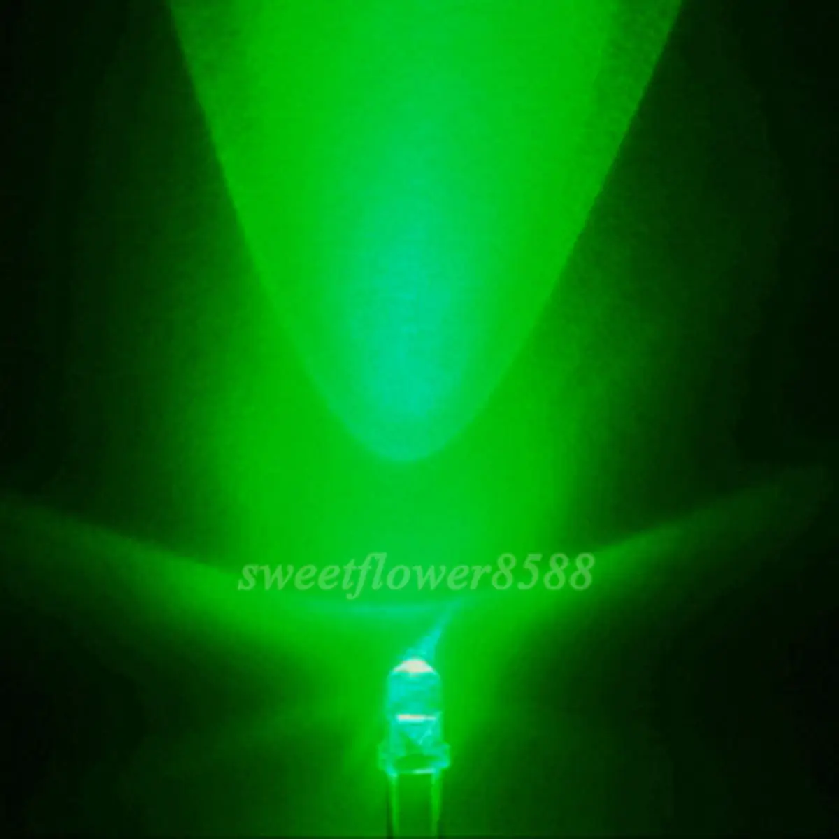 NEW 100x 3mm Green 13000mcd LED Lamp Ultra Bright Led Light Bulb Green ...