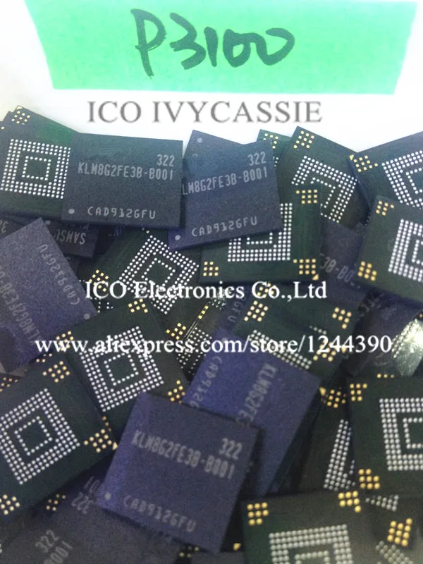 For Samsung P3100 eMMC 8GB Memory nand flash chip IC programmed with ...