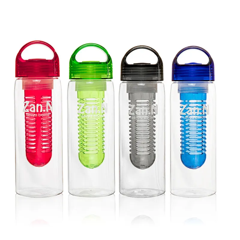 ZanNuo 720ML Plastic Fruit Infuser Shaker Water Bottle With Filter ...