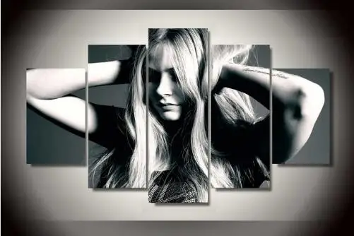 Avril Lavigne Lavin Punk Music Singer Hd Canvas Painting Wall Art 5 ...