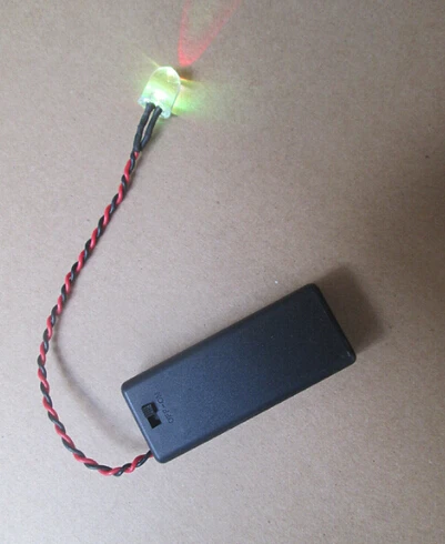 Mix 10pcs/lot Fast Flashing 10mm Led With 2aaa Battery Pack & Switch ...