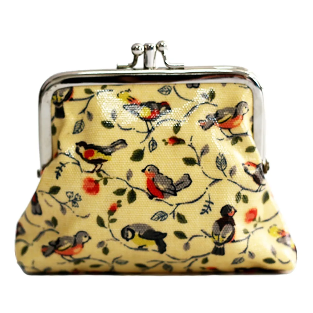 Women small purse bird pattern fashion cheaper gift cosmetic storage ...