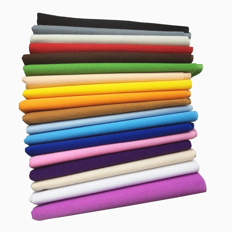 40x50cm 30colors Cheapest Polyester Loop Fleece Fabric Tricot Velvet ...