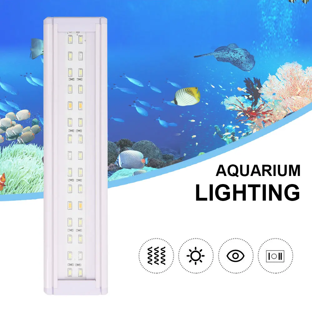 Super Slim LED Aquarium Light Aquatic Plant Lighting Extensible ...
