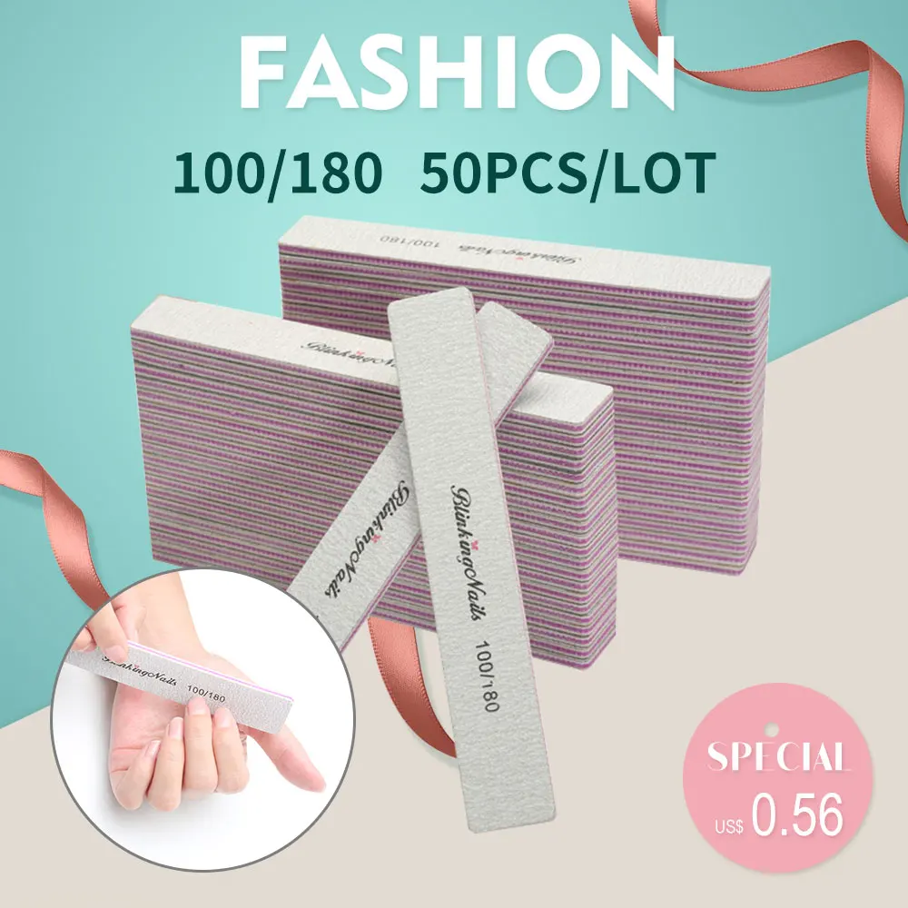 BlinkingNails 50p Square Nail Buffer Shiner Sandpaper Nail File ...