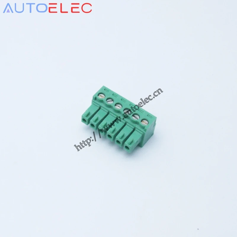 100pcs/lot 3.5mm Pitch 6poles Pcb Terminal Blocks Kf2edgk Pcb Female ...