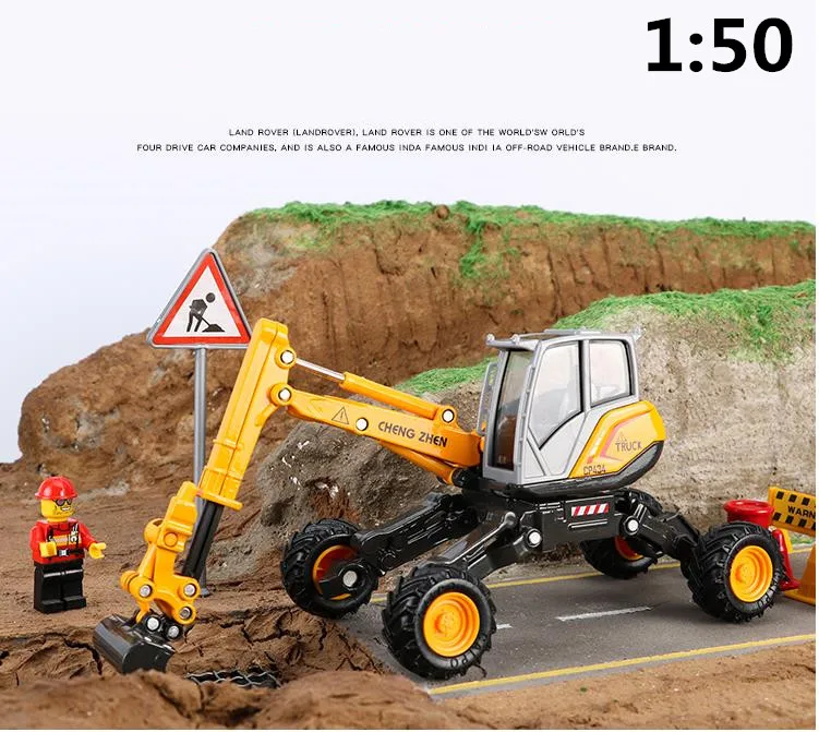 high simulation alloy engineering vehicle model,1: 50 scale alloy spider excavator, metal ...